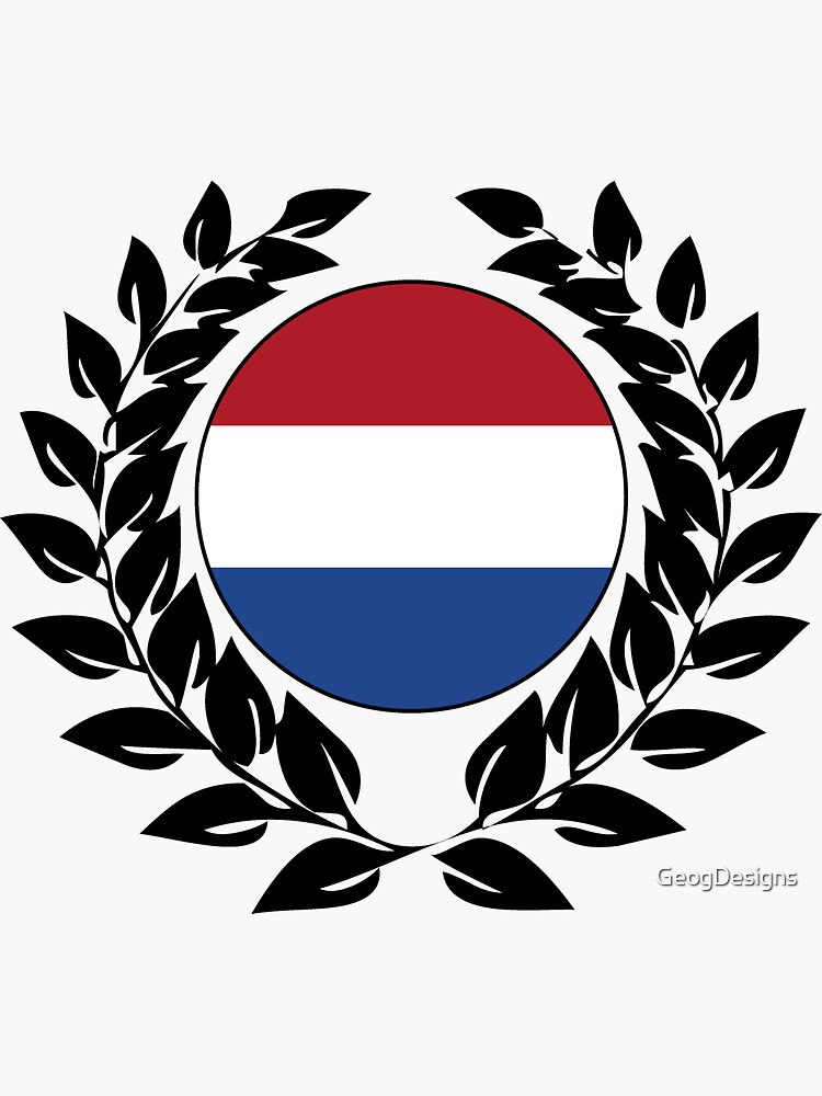 "Netherlands Holland Dutch ensign flag" Sticker for Sale by GeogDesigns ...