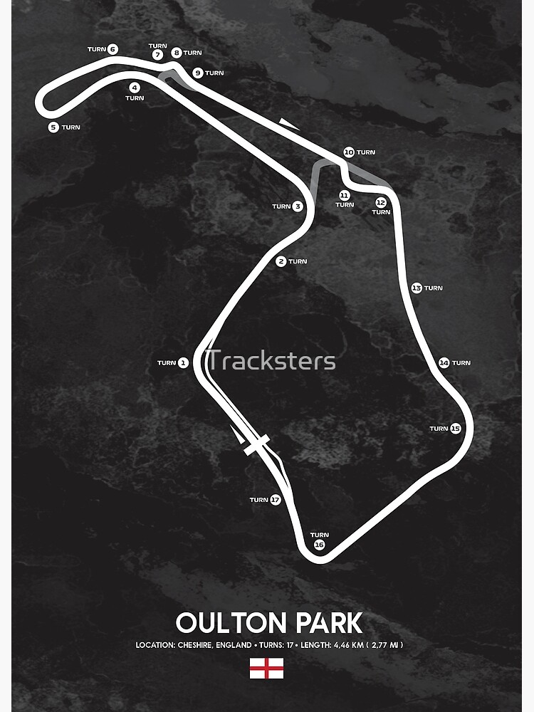 "Oulton Park Grand Prix Circuit" Poster by Tracksters | Redbubble