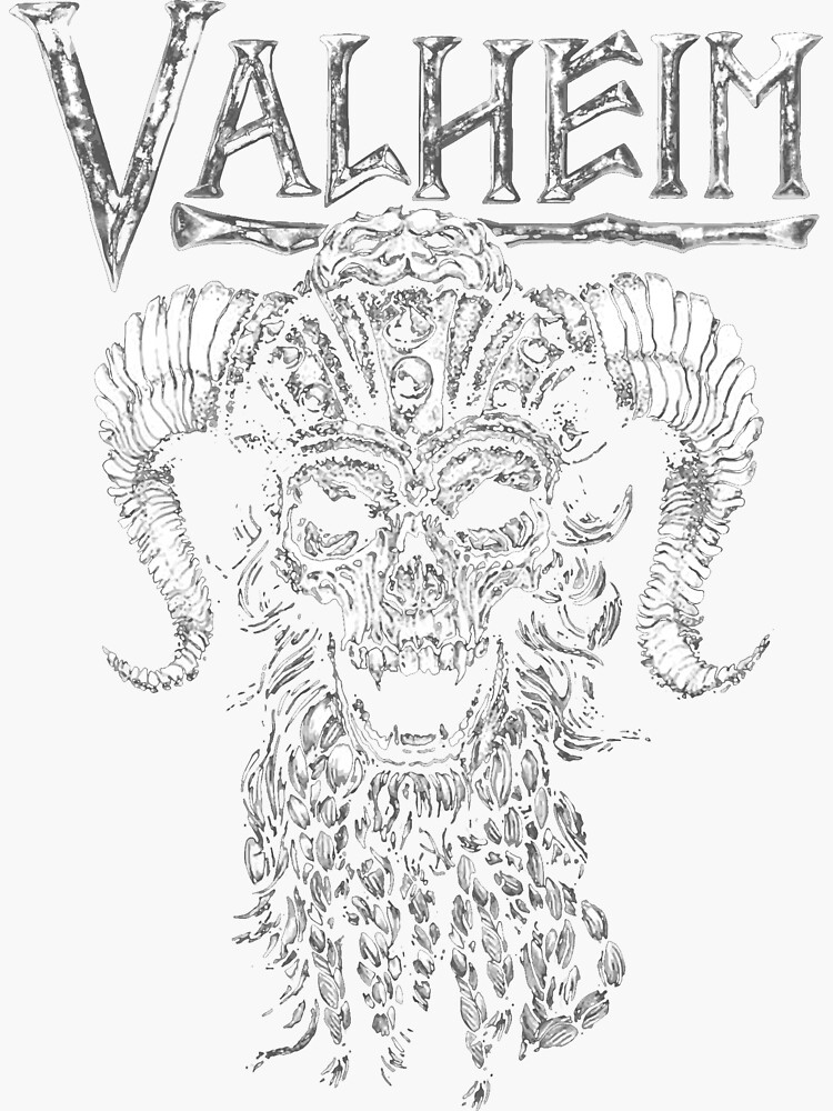 "Valheim (For Dark Shirts)" Sticker for Sale by shirtwarp | Redbubble