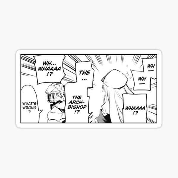 "WH- WH- WHAAAA!? | Goblin Slayer Priestess" Sticker for Sale by ...