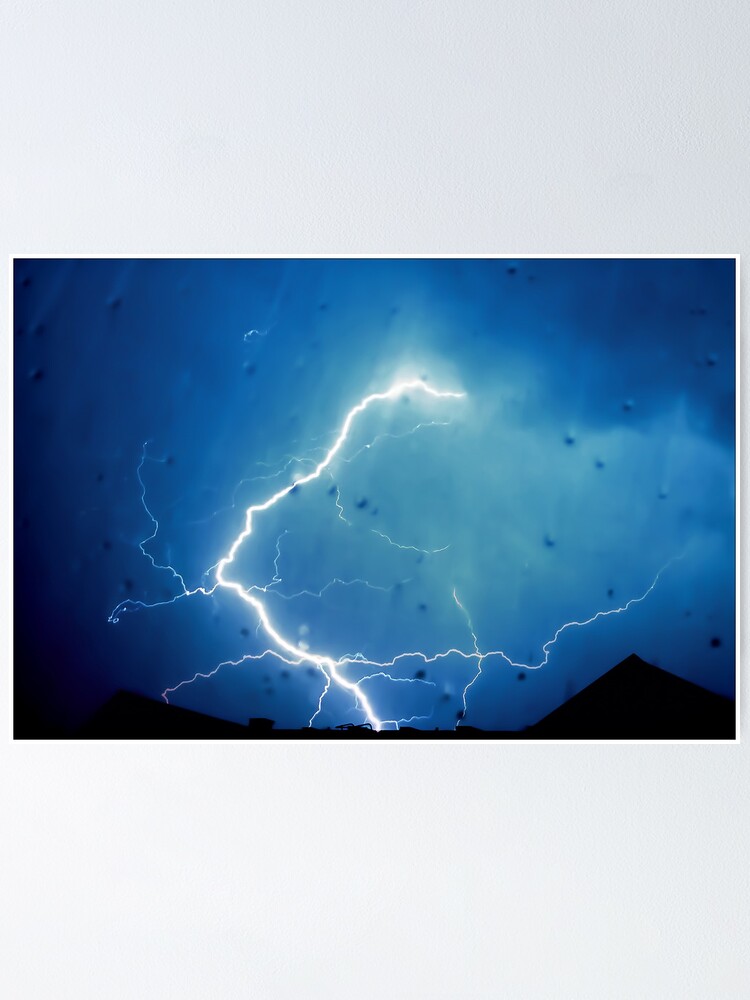"Lightning Strike." Poster by eXparte-se | Redbubble