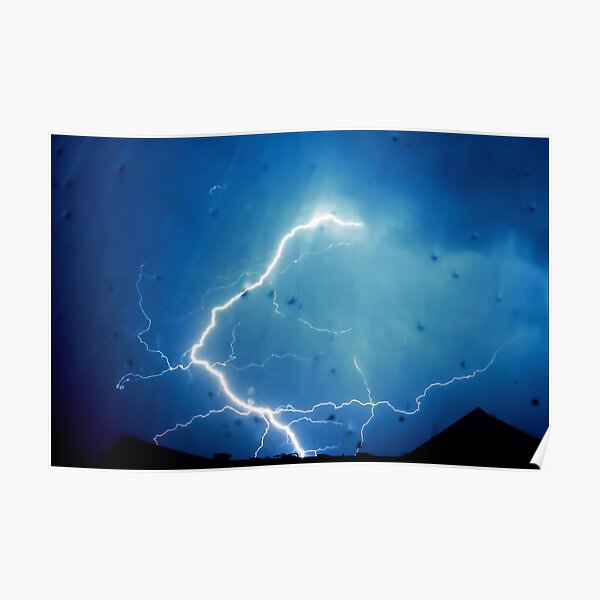 "Lightning Strike." Poster by eXparte-se | Redbubble