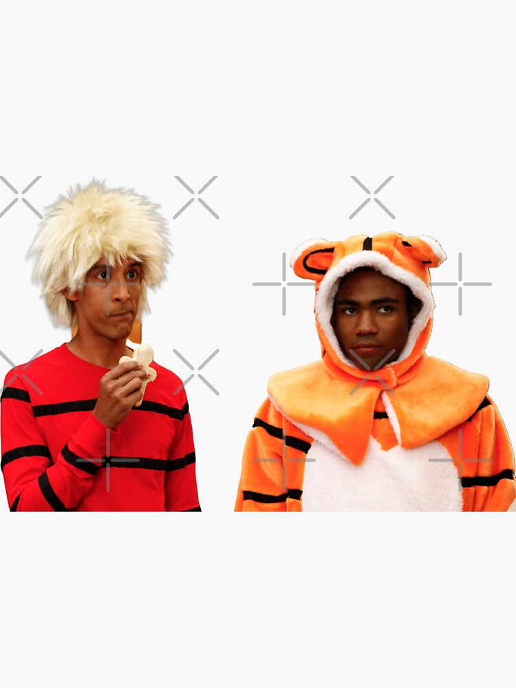 "Troy and Abed Halloween Community" Sticker for Sale by pvpatel | Redbubble