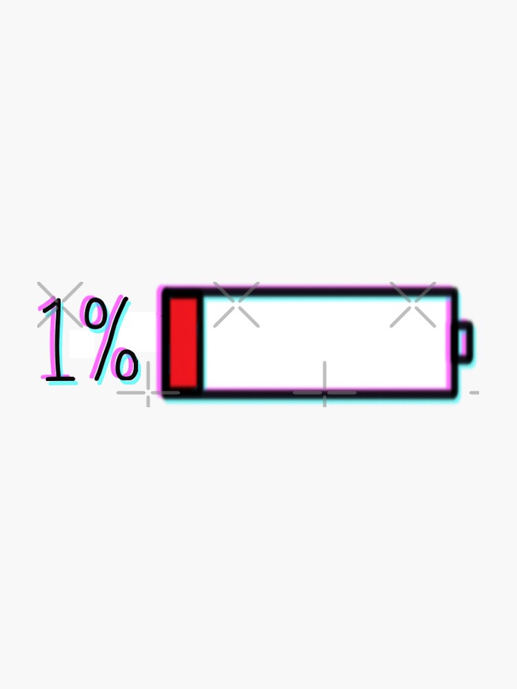 "One Percent Left" Sticker for Sale by PaintAwayy | Redbubble