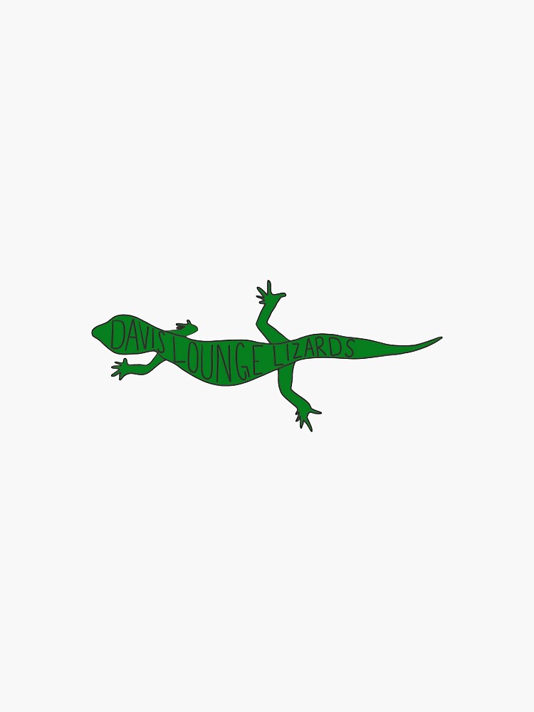 "Davis Lounge Lizards Design" Sticker for Sale by loungelizards | Redbubble