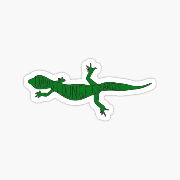 "Davis Lounge Lizards Design" Sticker for Sale by loungelizards | Redbubble