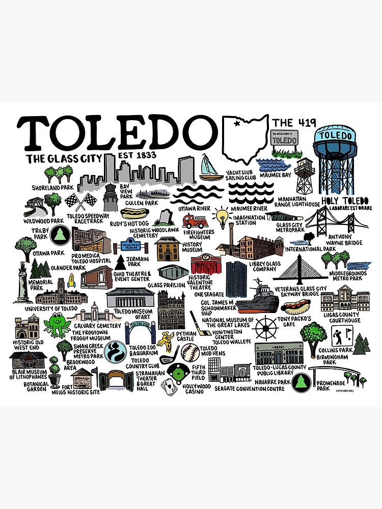View And Plan Of Toledo