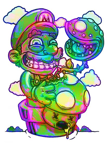 "Trippy Mario" by JoeyKnuckles | Redbubble