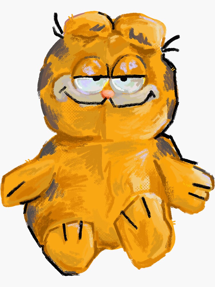 "garf 1981" Sticker for Sale by cantibutch | Redbubble
