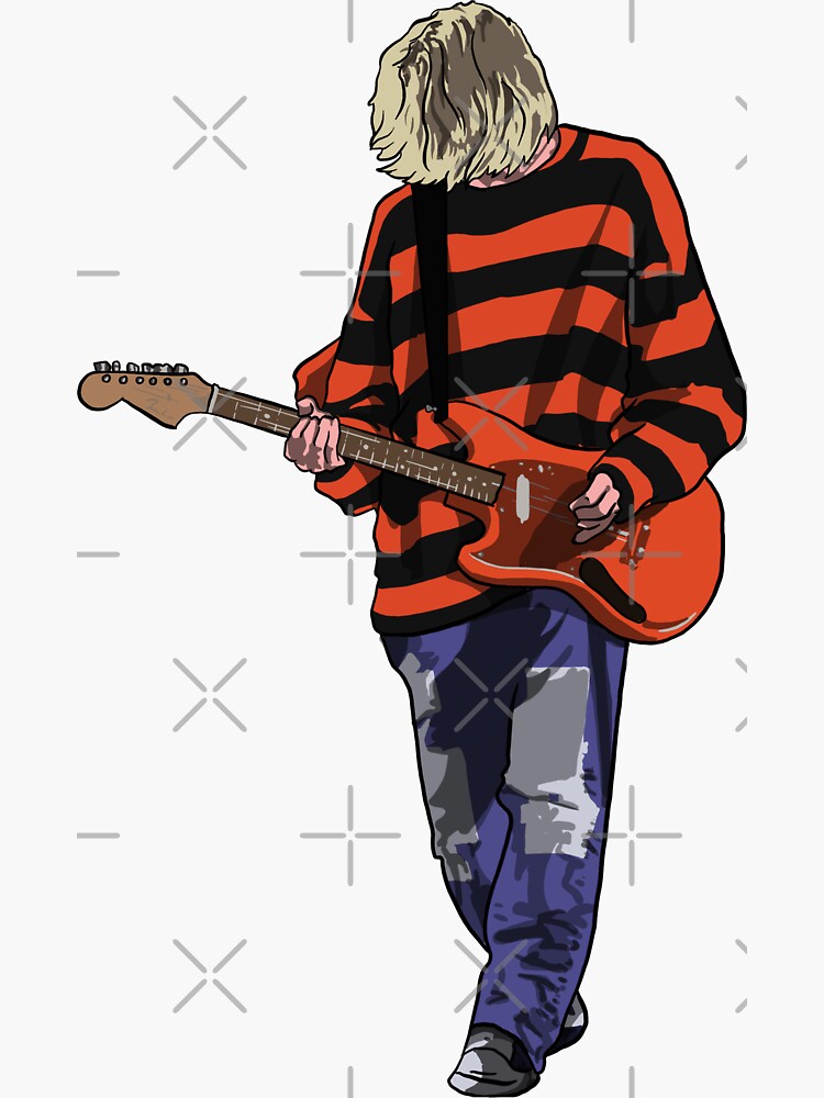 "Stripey Kurt" Sticker for Sale by Tameink | Redbubble