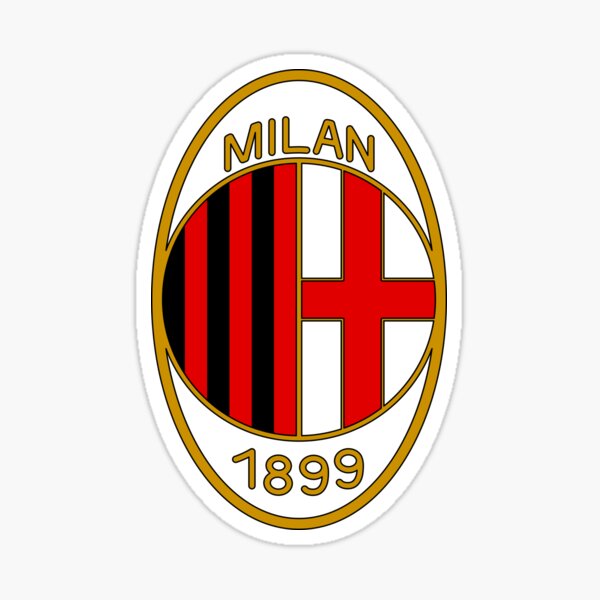 Ac Milan Rossoneri Logo Stickers | Redbubble