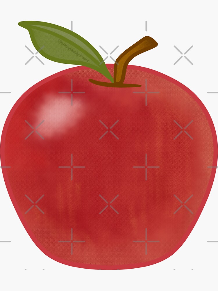 "Apple Fruit" Sticker for Sale by Emmyteddy | Redbubble