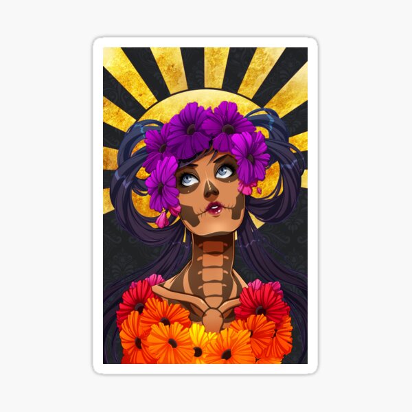 "Calavera" Sticker for Sale by setsuna22 | Redbubble