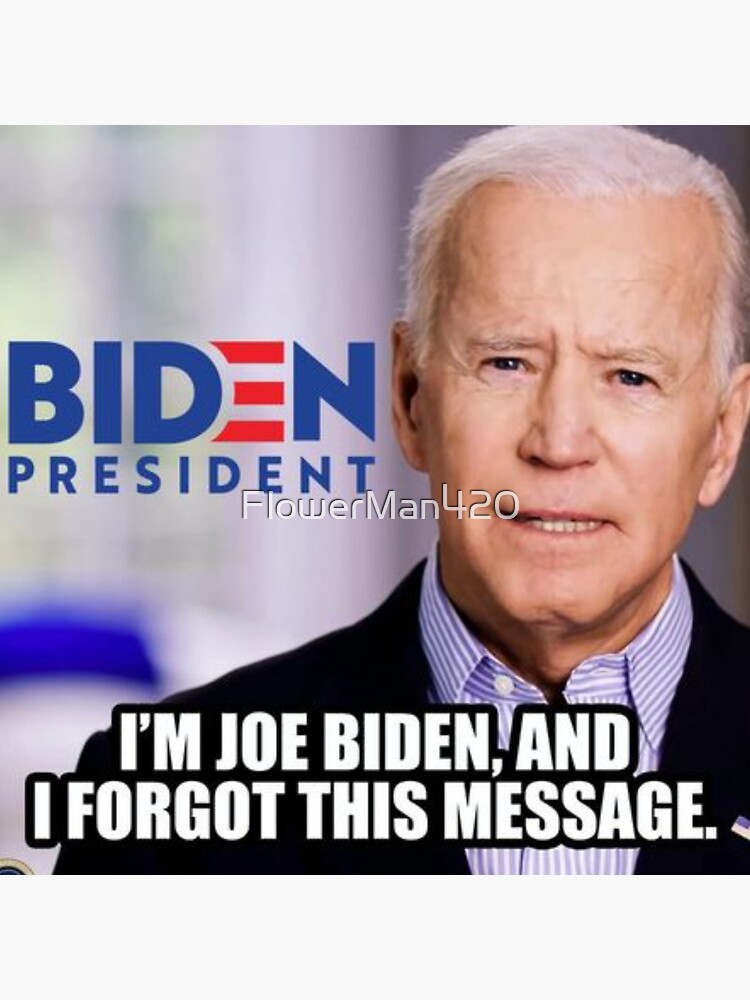 "Joe Biden Meme" Sticker for Sale by FlowerMan420 | Redbubble