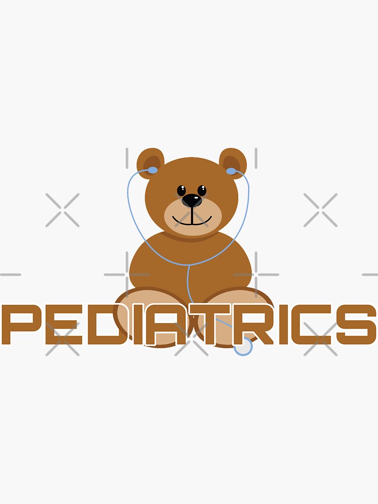 "pediatrics, bear doctor pediatrician" Sticker for Sale by doctors ...