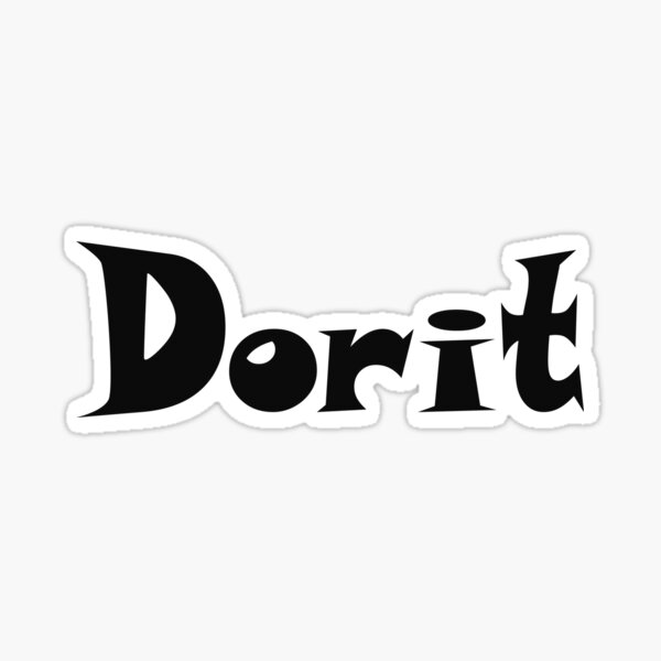 "Dorit (font colour: black)" Sticker for Sale by AngelHarmony | Redbubble