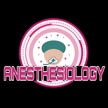 "anesthesiology logo" Sticker for Sale by doctors-apparel | Redbubble