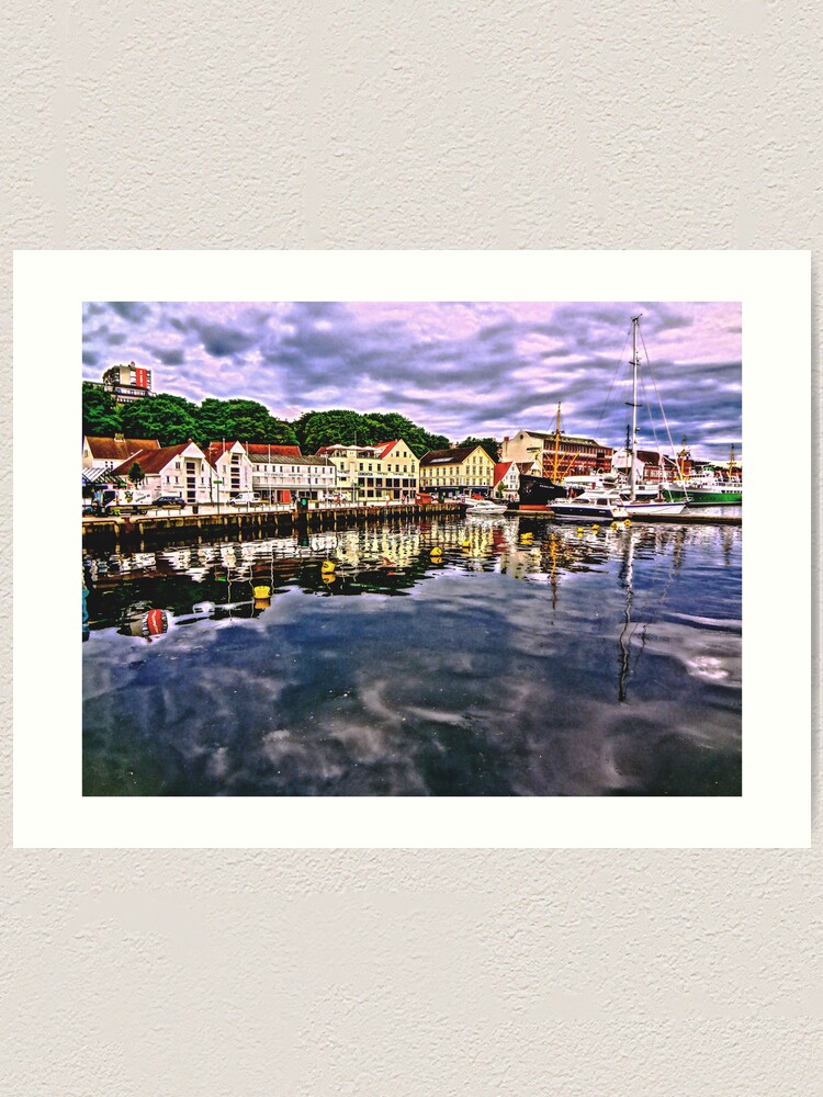 "The harbour at Stavanger, Norway by Tim Constable" Art Print for Sale ...