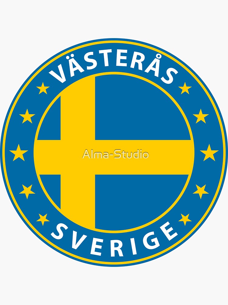 "Vasteras, Sweden, Sverige" Sticker for Sale by Alma-Studio | Redbubble
