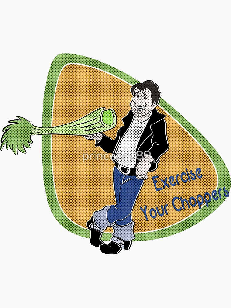 "Exercise Your Choppers" Sticker for Sale by princeeric89 | Redbubble