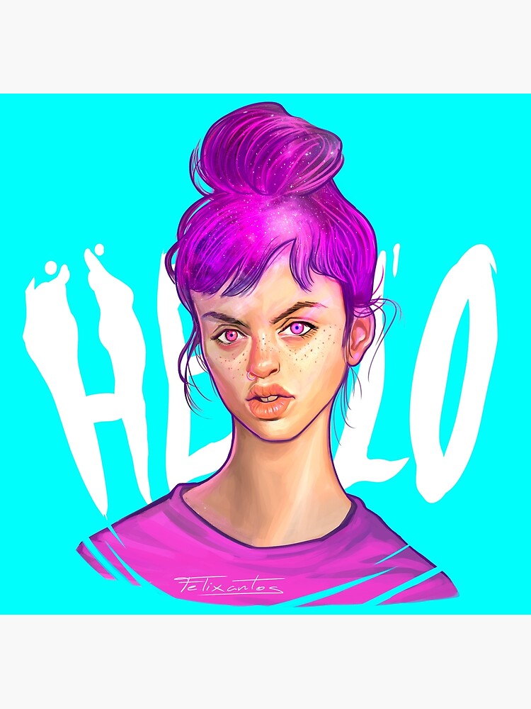 "Hello girl" Poster by FelixantosArt | Redbubble