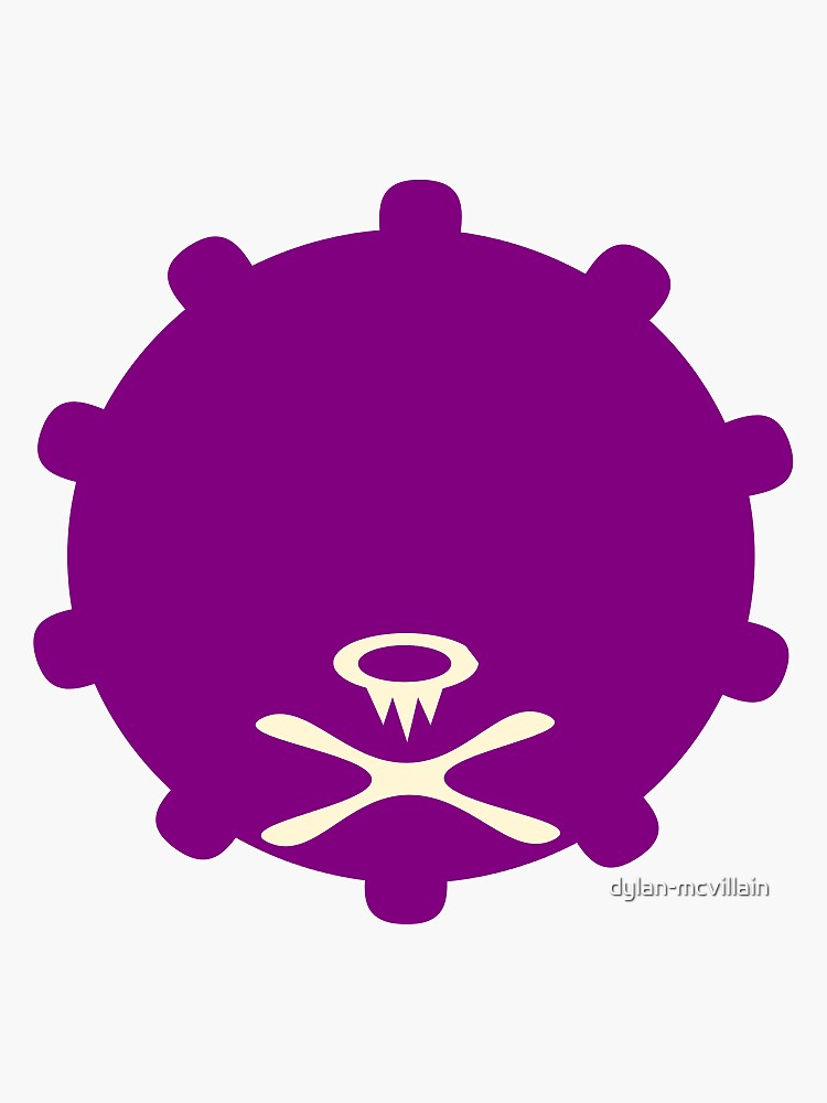 "#109 Koffing" Sticker for Sale by dylan-mcvillain | Redbubble