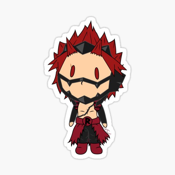 "Chibi Red Riot Ver. 2" Sticker by NsCrafting | Redbubble