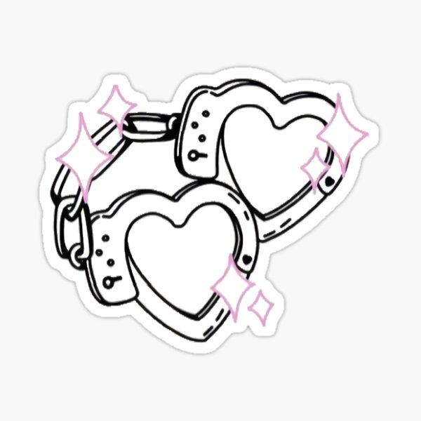 "Sweet Handcuffs" Sticker for Sale by kakusa | Redbubble