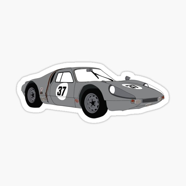 "1964 904 GTS cartoon" Sticker by joncowan1 | Redbubble