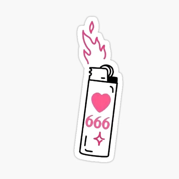 "666 Lighter" Sticker for Sale by kakusa | Redbubble