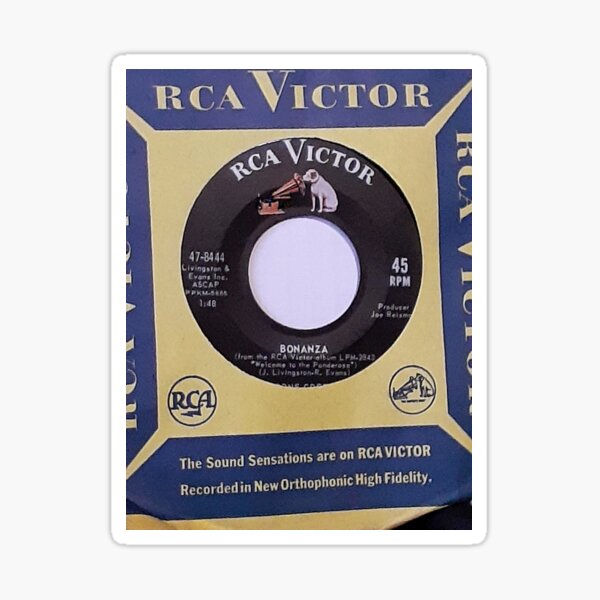 "Bonanza, TV, Western, Company Sleeve, 45, record, dog, 60's, 1960's ...