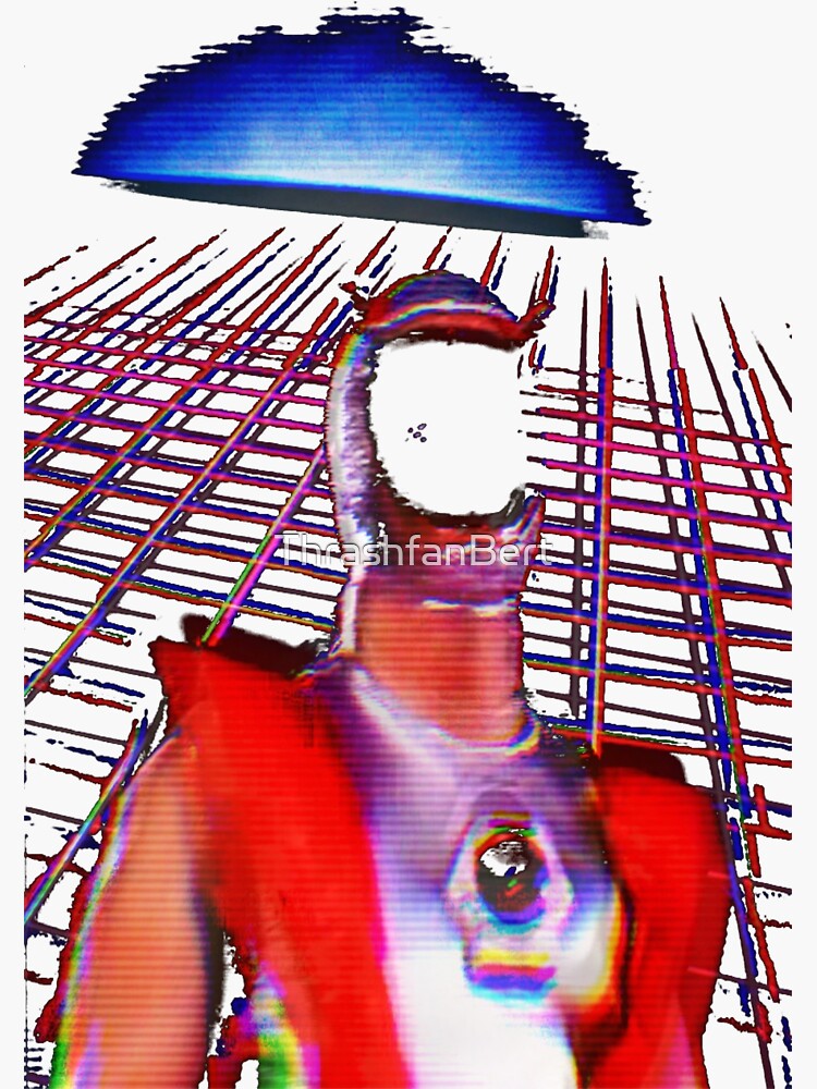 "vaporwave man" Sticker for Sale by ThrashfanBert | Redbubble
