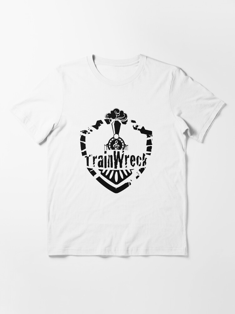"TrainWreck Full Logo - Black on White" T-shirt for Sale by JazMac ...