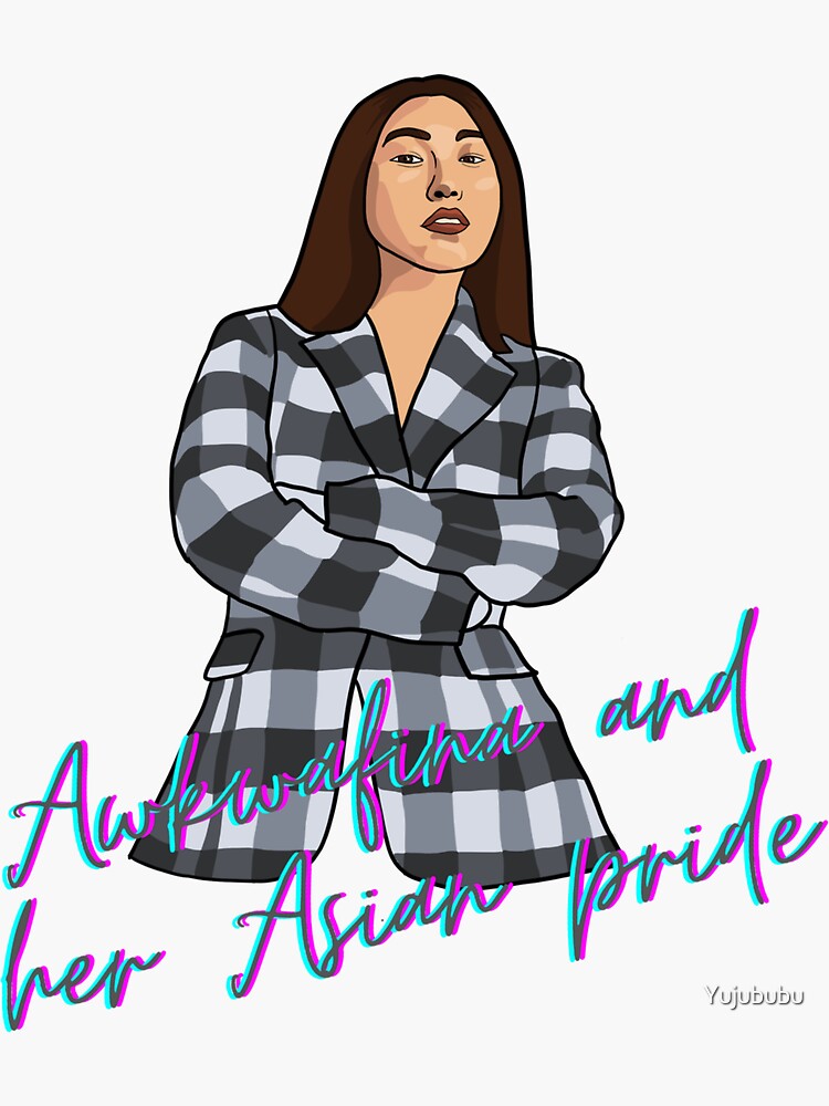 "Awkwafina and her Asian Pride" Sticker for Sale by Yujububu | Redbubble