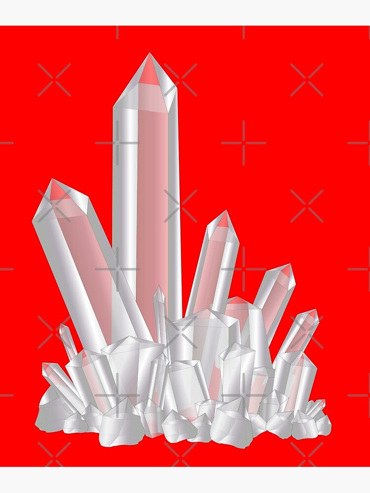 "Quartz Crystals" Poster by DesignBySuzanne | Redbubble