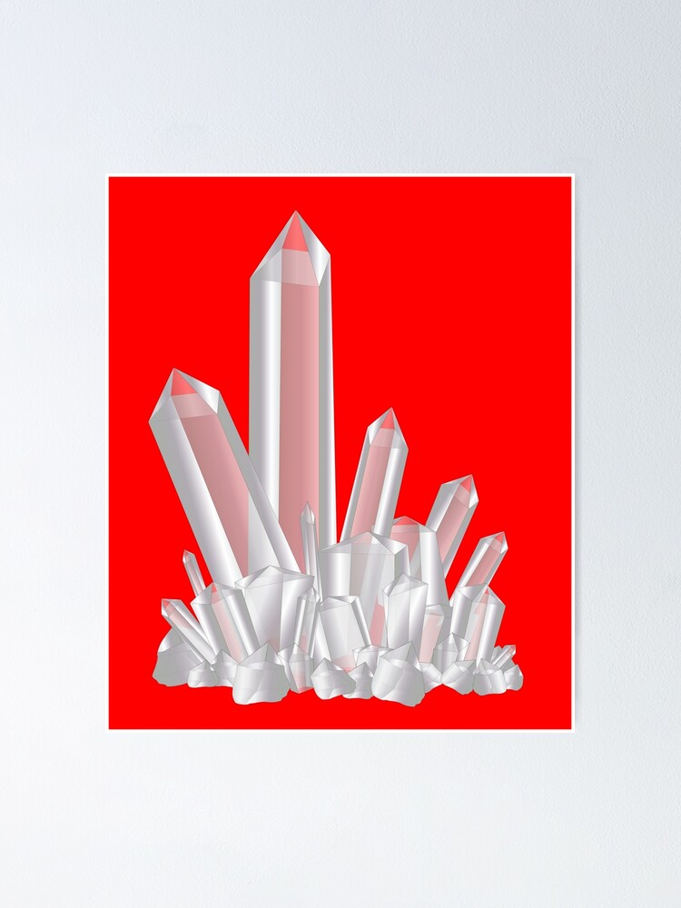 "Quartz Crystals" Poster by DesignBySuzanne | Redbubble