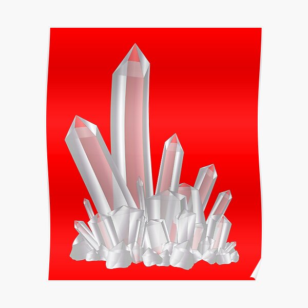 "Quartz Crystals" Poster by DesignBySuzanne | Redbubble