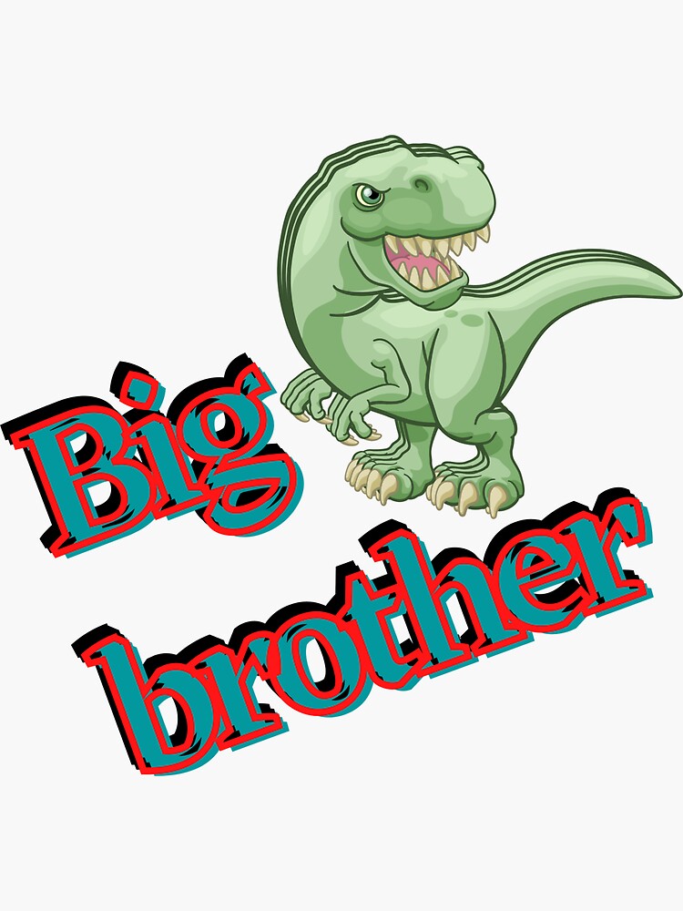 "Big brother T.rex" Sticker for Sale by Nuch-krasang | Redbubble