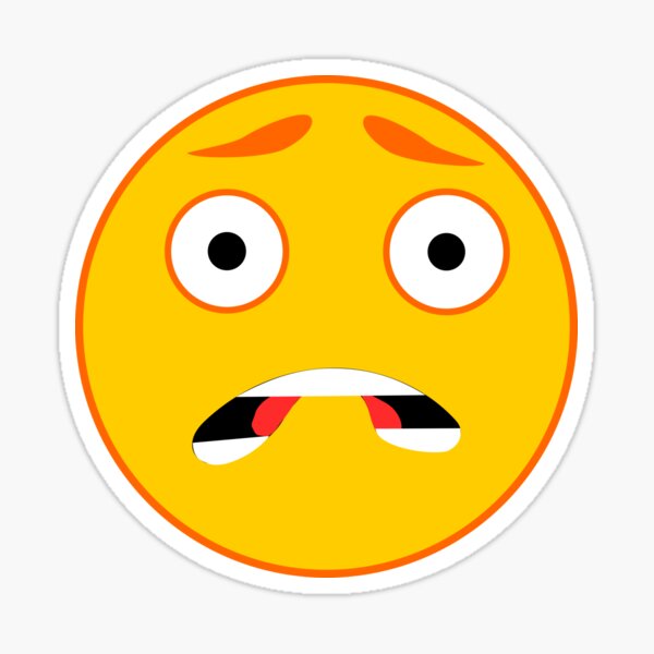 "Emotion Shocked" Sticker for Sale by MrNik | Redbubble