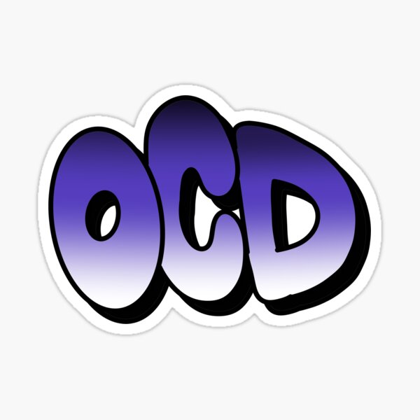 "OCD - bubble letter word art" Sticker for Sale by 10pmCreations ...
