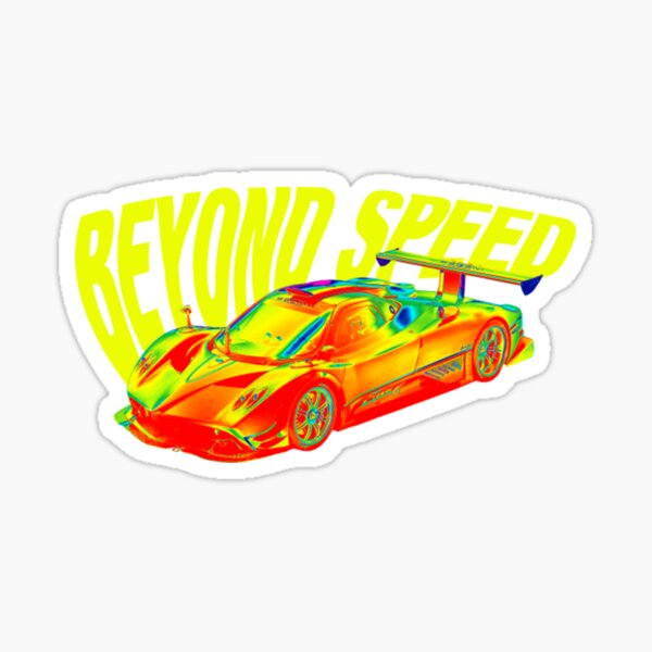 "Beyond Speed " Sticker for Sale by DeskTopPeloton | Redbubble