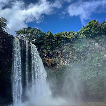 Pegatina for Sale con la obra «Cataratas de Wailua» de Christian ...