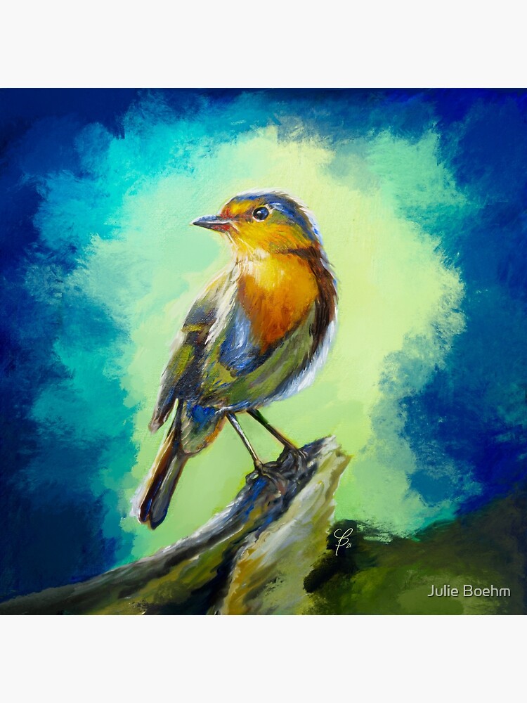 "Robin bird of the year 2021" Poster for Sale by JulieBoehmPhoto ...
