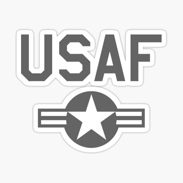 "USAF -- UNITED STATES AIR FORCE Aviation Roundel (LOW VISIBILITY GRAY ...