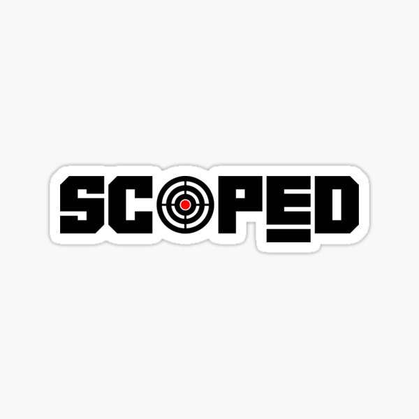"Scoped" Sticker for Sale by Projekt51 | Redbubble
