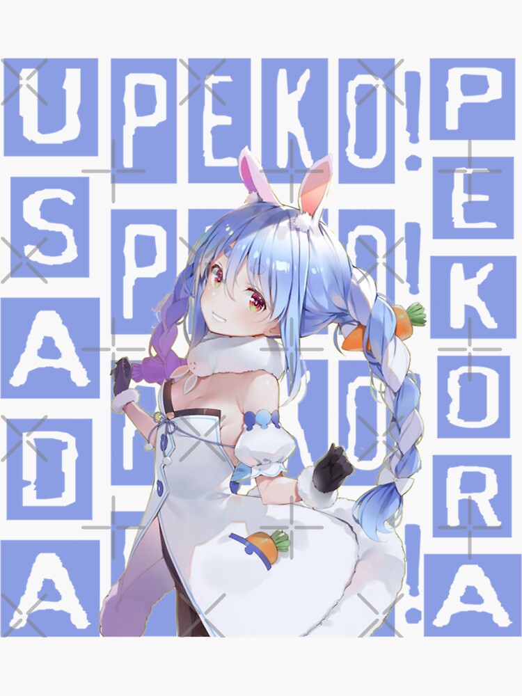 "Peko! Peko! Usada Pekora Gift For Fans, For Men and Women" Sticker for ...