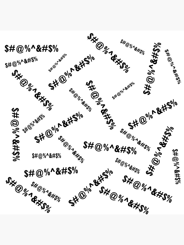 "Censor Curse Words " Poster by ibober | Redbubble