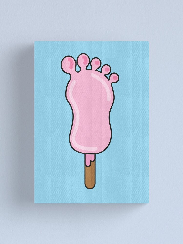 Funny Feet Lolly Canvas Print By Davidwildish Redbubble