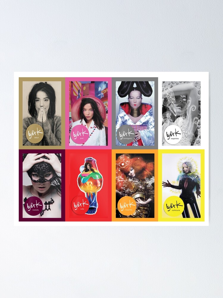 "bjork studio albums" Poster for Sale by Julizilla | Redbubble