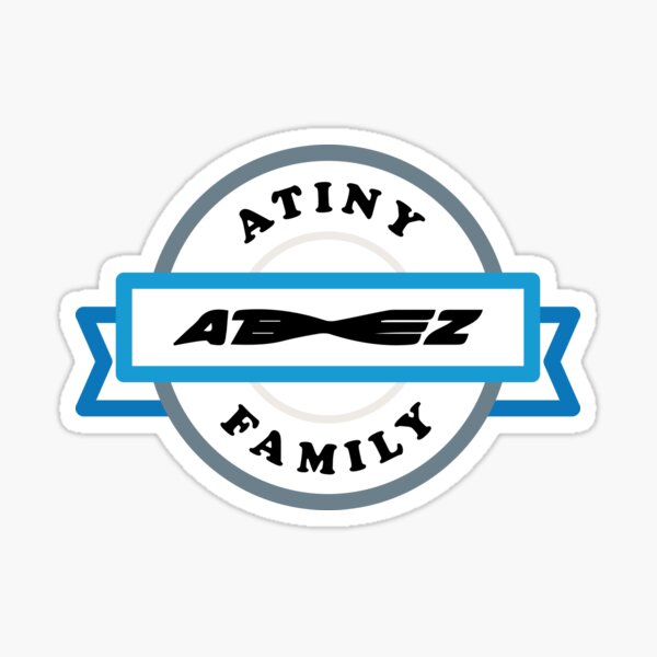 Pegatina «Cinta con el logo de la familia ATEEZ Atiny» de Morcawork ...